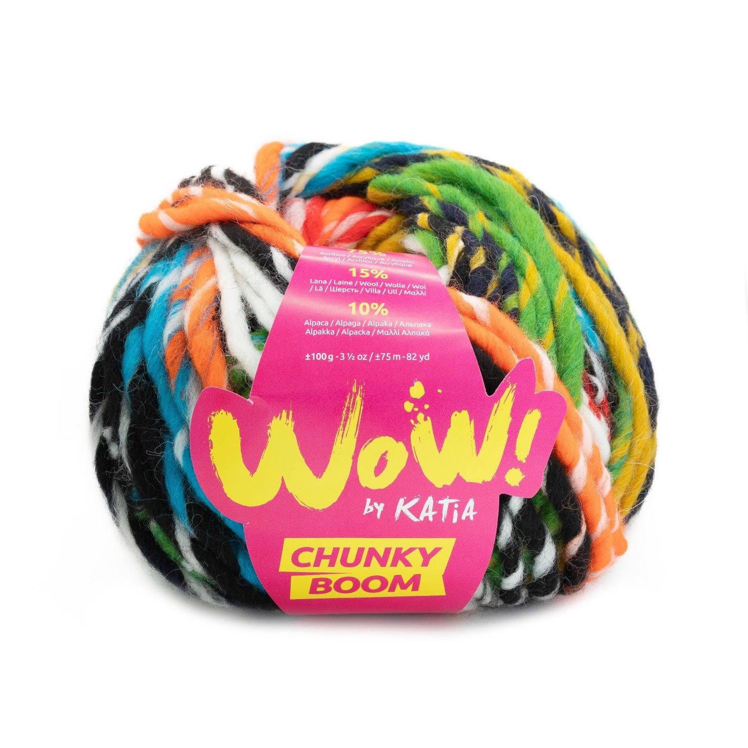 Katia WOW - Chunky Boom | Thick Multicolored Yarn